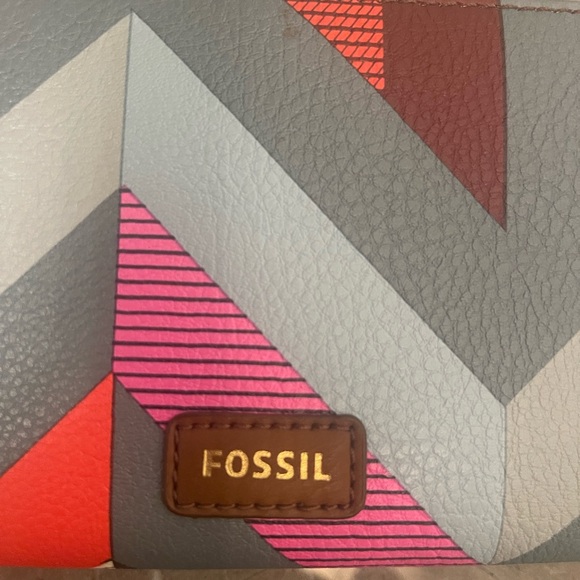 Fossil | Bags | Fossil Wallet Multi Color Compartments Brsnd New | Poshmark